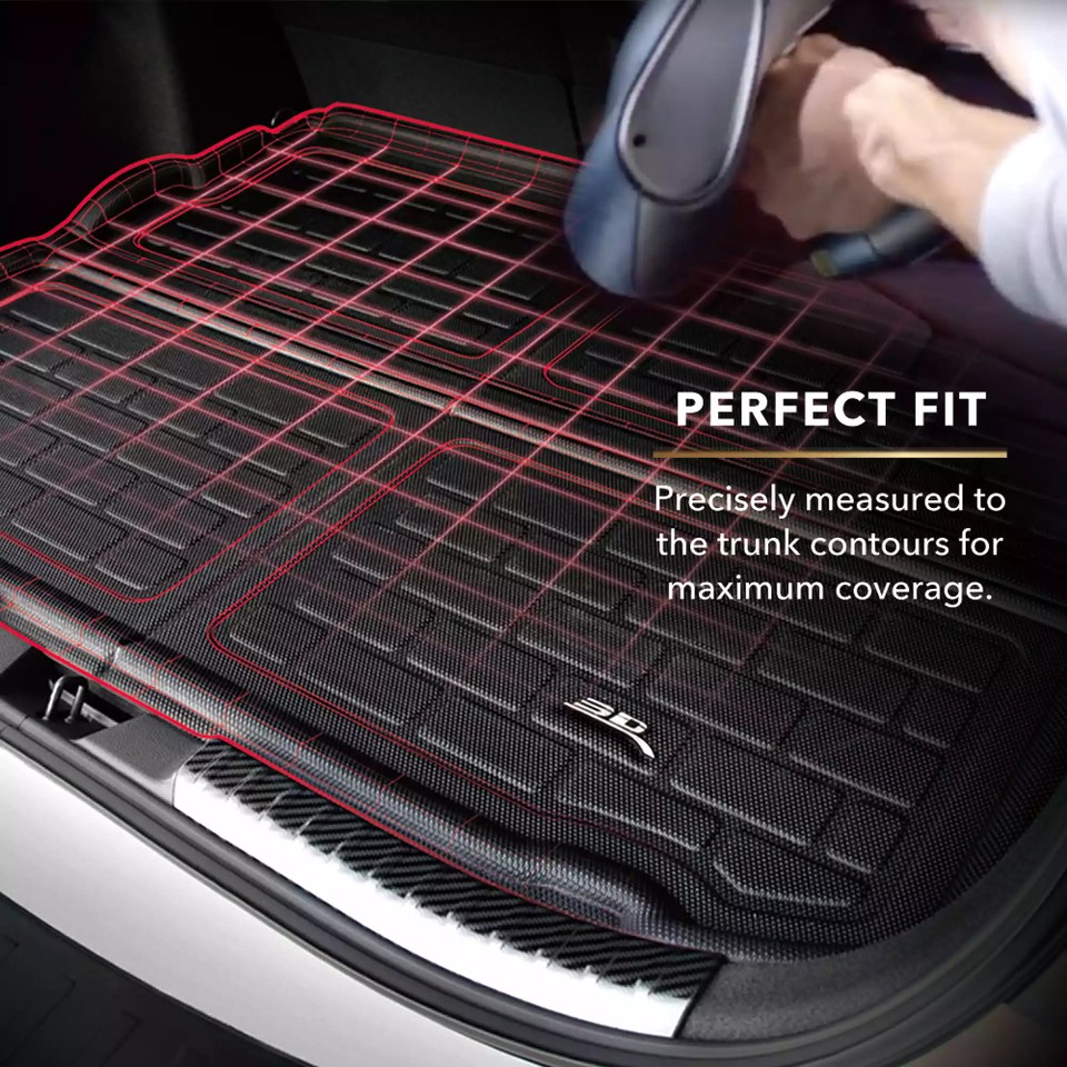 3D MAXpider for TOYOTA FORTUNER 2015-2017 KAGU BLACK CARGO LINER (CROSS ...