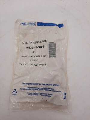 NEW OEM Ford factory exhaust nut (4 pcs brass) W520103-S403 | eBay