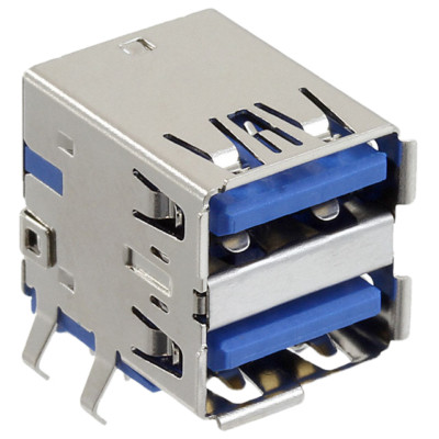 Pack of 7 0484060003 Connector Receptacle USB-A (USB TYPE-A), Stacked ...