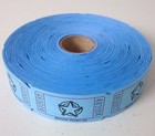 Star Raffle Tickets Single Stub Roll of 1000 Carnival Fun Fair Festival ...