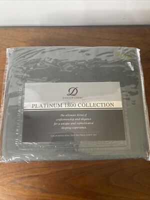 New Danjor Linens Grey California King Size Bed Sheets Set 6 pc Bedding ...