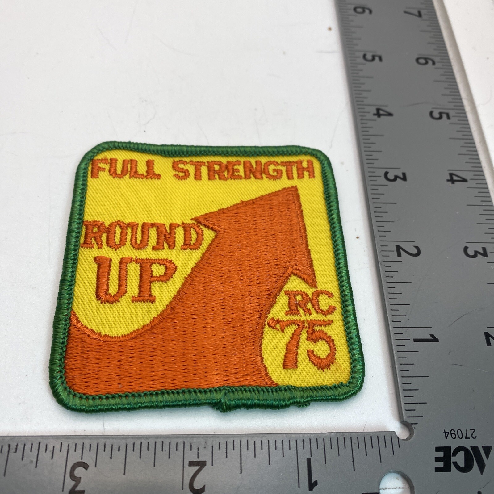 1975 RC Full Strength Round Up patch BSA Boy Scouts of America 9B-856S ...