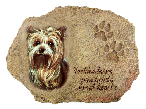 YORKIES LEAVE PAW PRINTS ON OUR HEARTS LIMITED EDITION PLAQUE yorkshire ...
