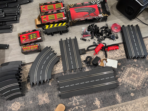 Carrera Evolution Track Lot over 50 Track Pieces and Accessories Some ...