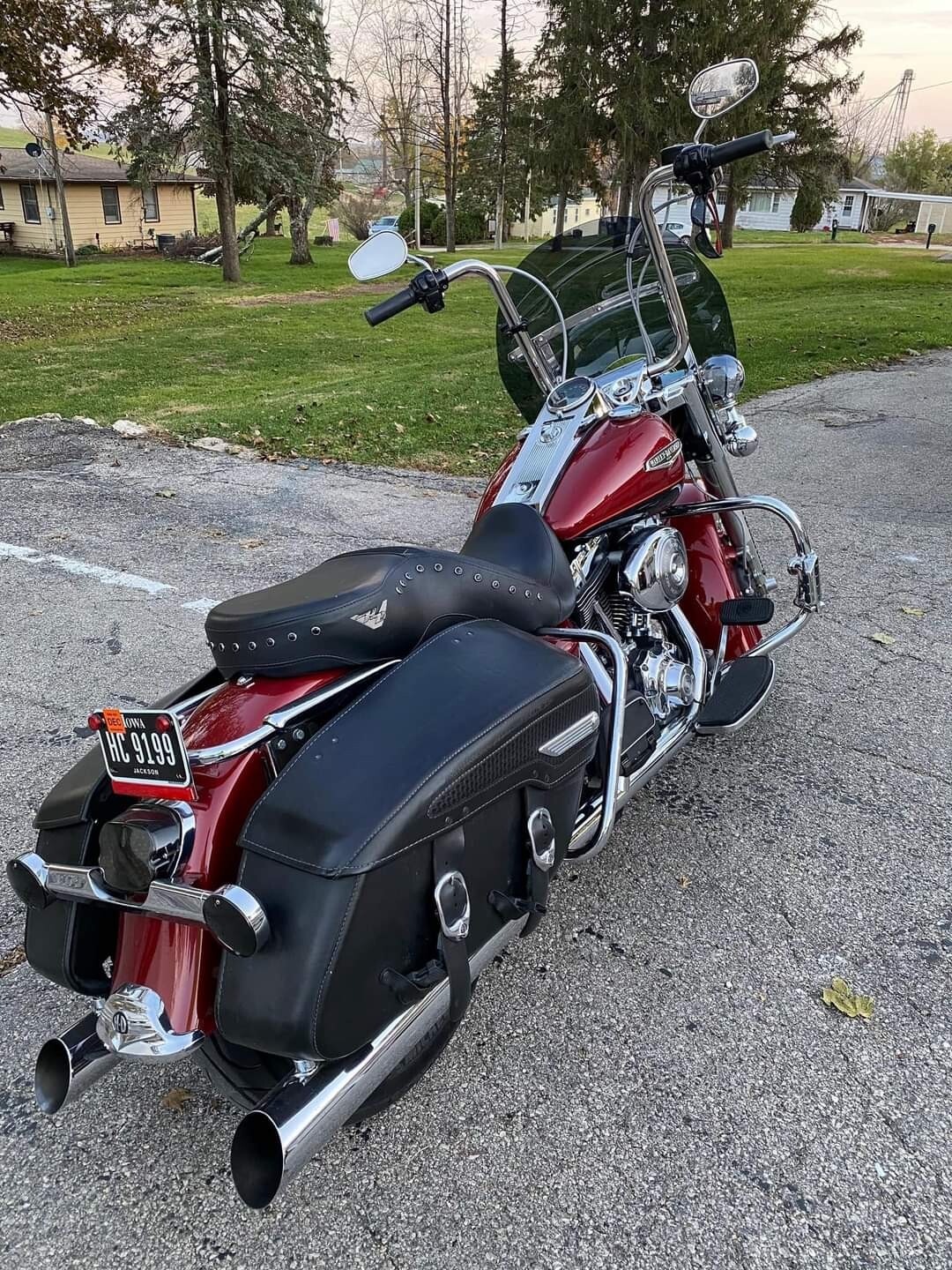 Harley Davidson Road King windshield dark tinted shorty 14.25" Lexan ...