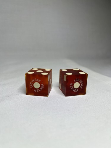 VTG PAIR OF TRANSLUCENT RED DICE FROM FREMONT HOTEL LAS VEGAS | eBay