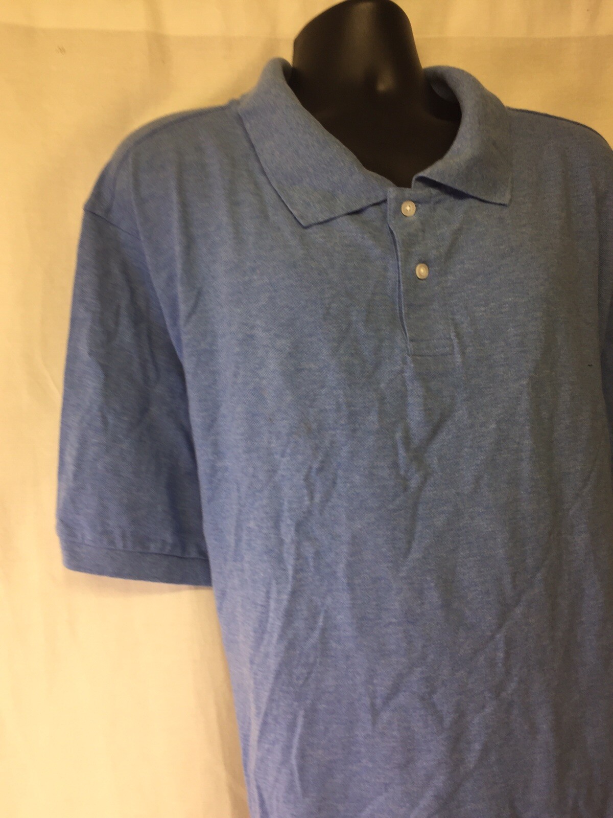 Merona The Ultimate Polo Men's Short Sleeve Collared Blue Polo Shirt ...