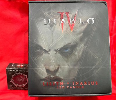 SDCC 2023 Diablo 4 Lilith & Inarius LED CANDLE & Creation PIN ...