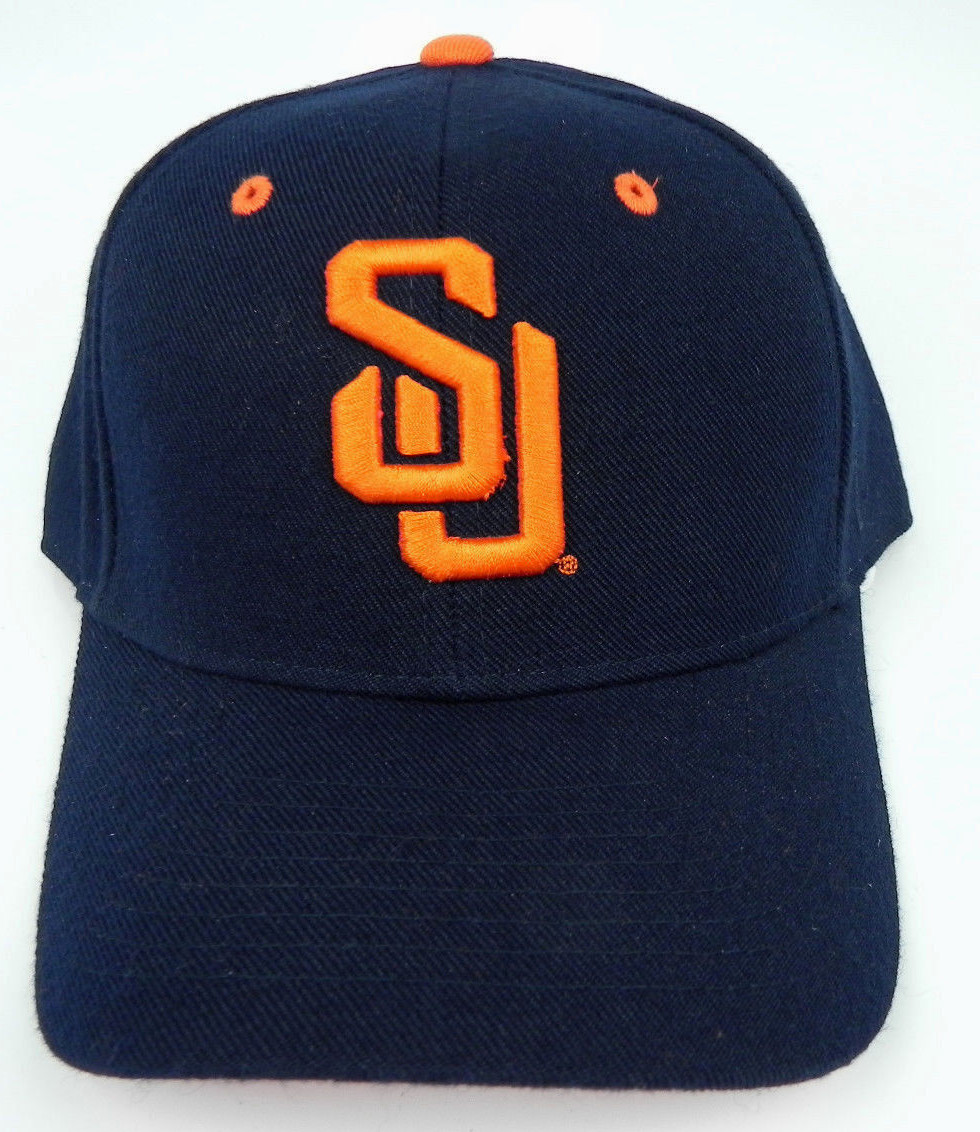 SYRACUSE THE 'CUSE ORANGE NAVY NCAA VINTAGE FITTED SIZED ZEPHYR DH CAP ...