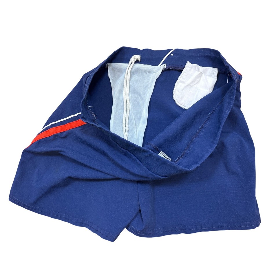 Vintage 60s Men’s Swim short Towncraft Plus Blue with red stripe Penny ...