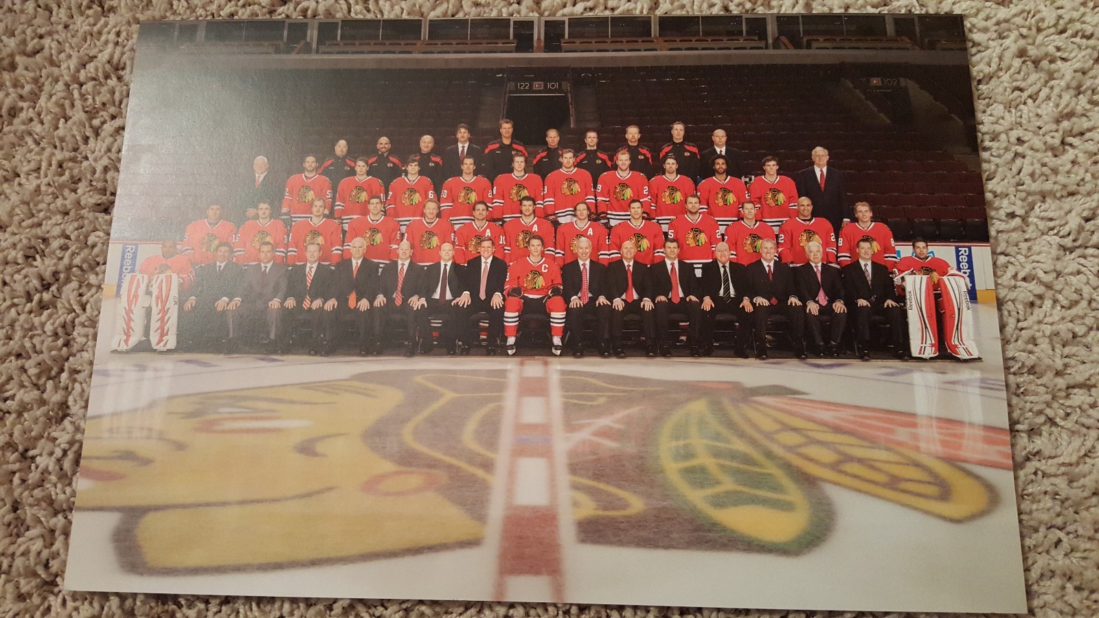 Chicago Blackhawks Prints Lot Team Picture One Goal Frank Selke Trophy ...