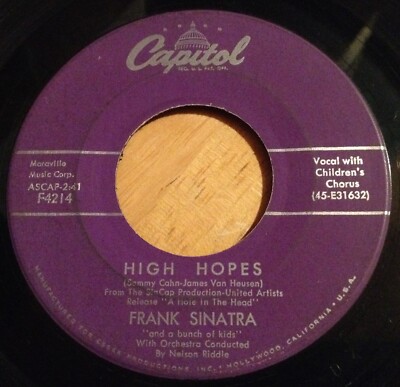 Frank Sinatra 45 High Hopes / All My Tomorrows | eBay