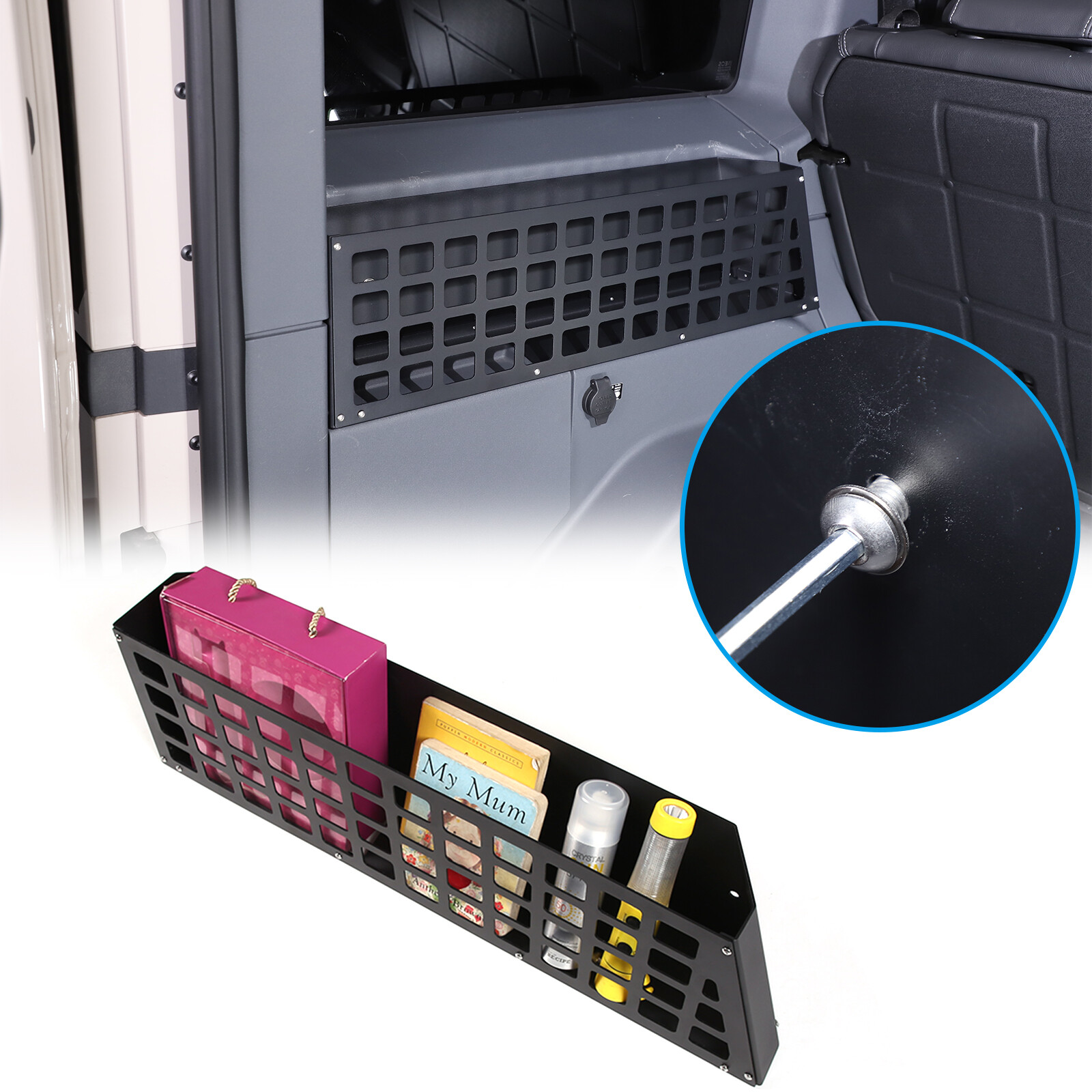 Left Side Trunk Cargo Storage Organizer Box Tray Molle Panel for Ineos ...