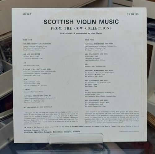 Scottish Violin Music From The Gow Collections : Ron Gonnella | eBay