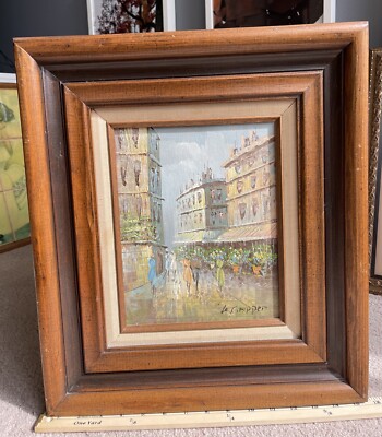 Impressionist Oil Painting Framed Signed By K. Gropper | eBay