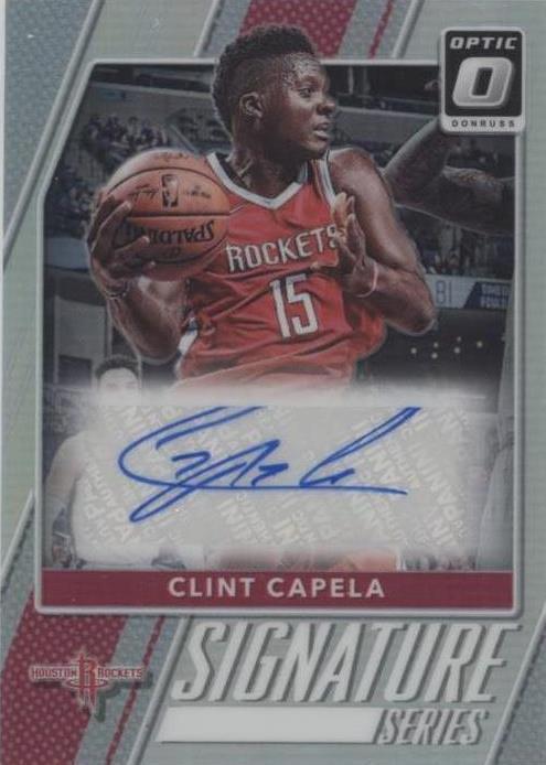 2017-18 Panini Donruss Optic - Signature Series Clint Capela #24 Holo ...