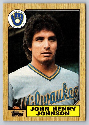 1987 Topps #377 John Henry Johnson Milwaukee Brewers Baseball Card | eBay