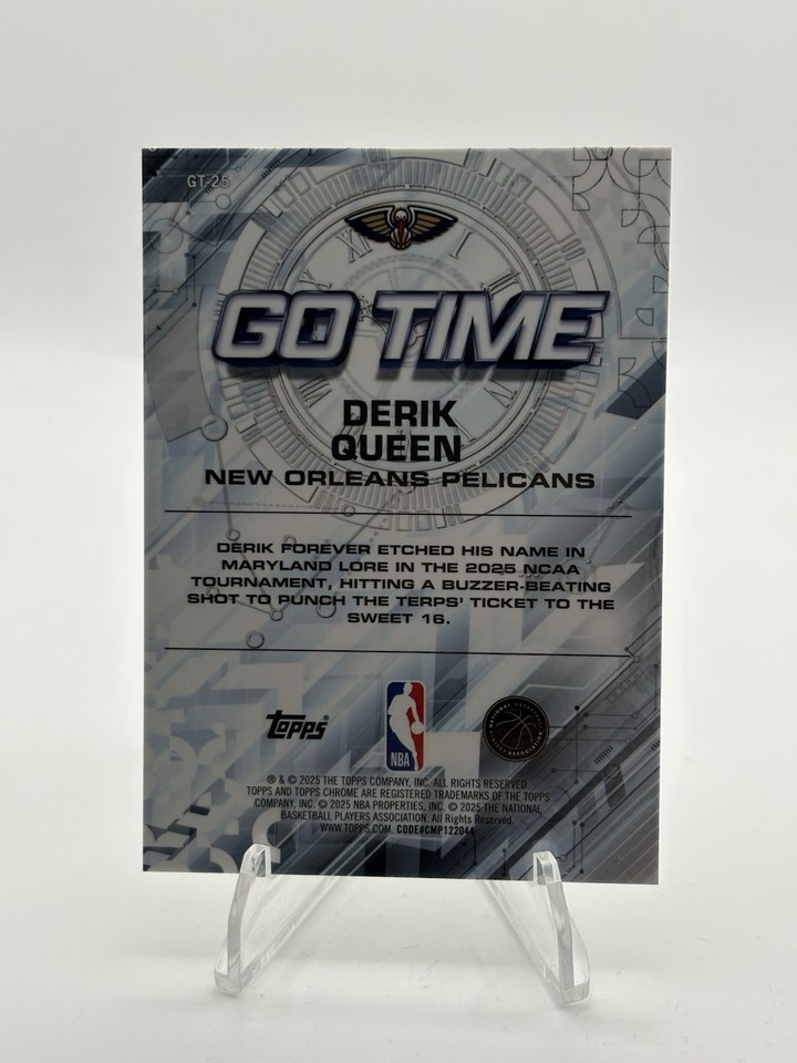Derik Queen Go Time 2025-26 Topps Chrome RC #GT-25 NBA Basketball | eBay