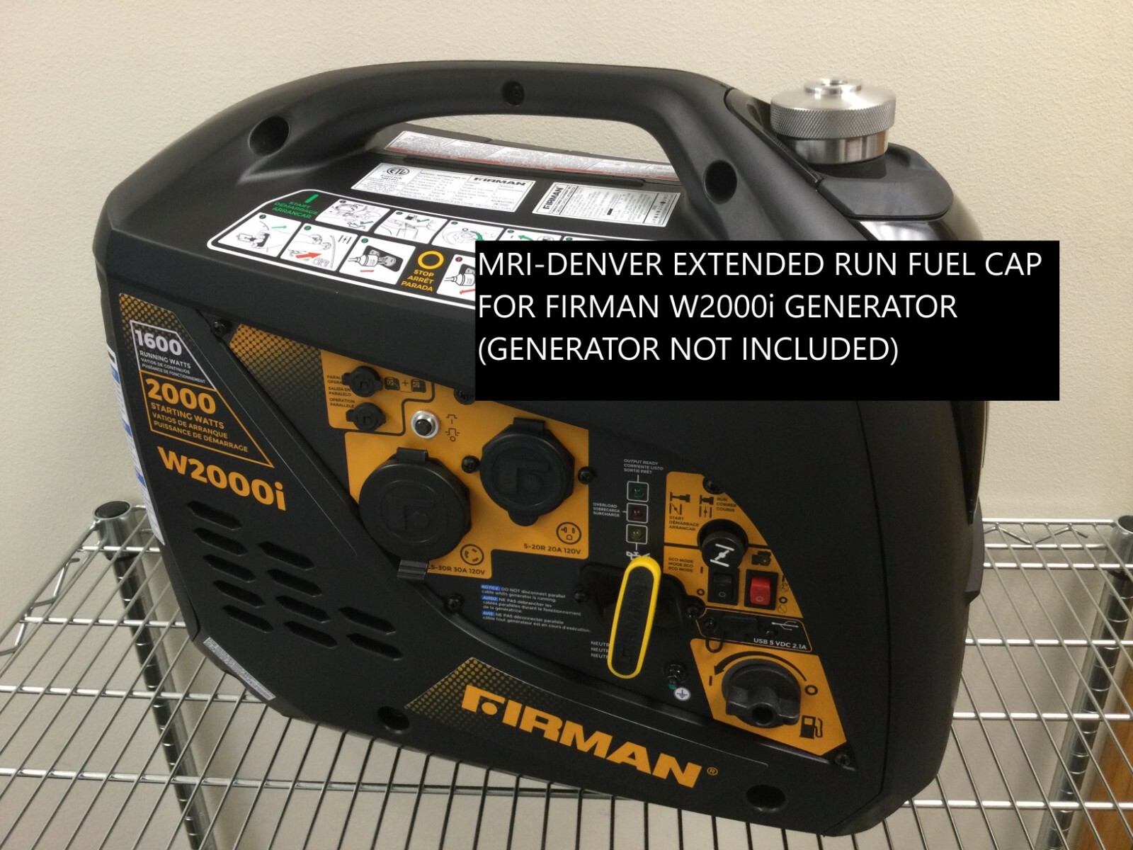 FIRMAN W2000i 2000 WATT GENERATOR 6 GALLON EXTENDED RUN FUEL SYSTEM ...