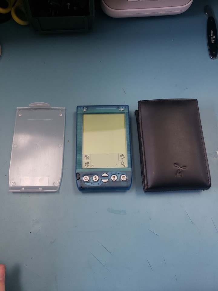 Handspring Visor Neo Translucent Blue Portable PDA Organizer Stylus ...