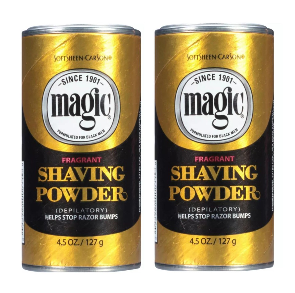 Magic Shaving Powder + Razorless Depilatory With Fragrance 4.5oz Lot 2 ...