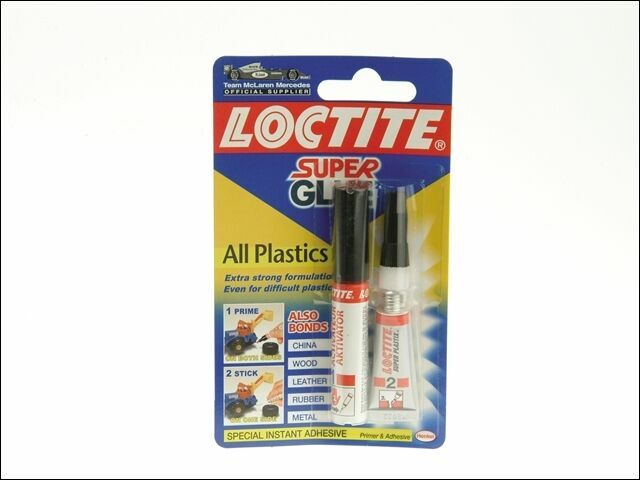 Loctite Super Glue All Plastics Adhesive - 2 Parts (1610142) for sale ...