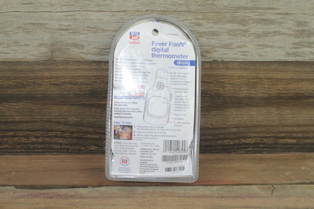 Rite Aid Fever Flash Digital Temple Thermometer Non-invasive Ships for ...
