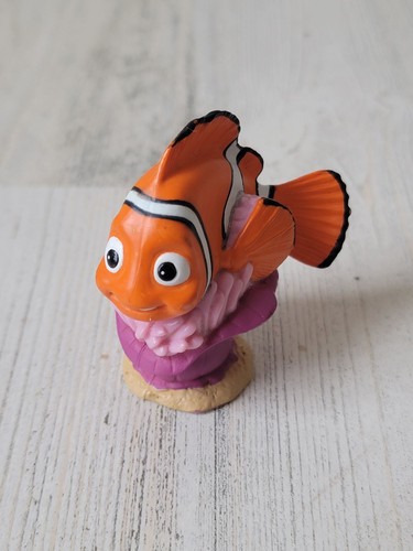 Pixar Disney clownfish finding little Nemo pink coral toy fish | eBay