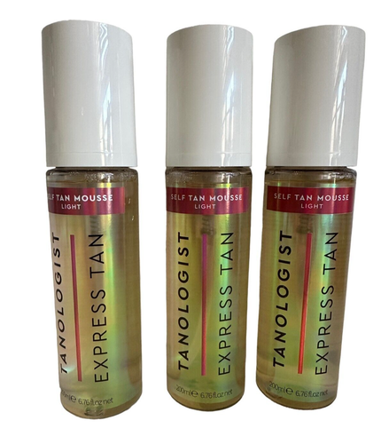 3x Tanologist Express Hydrating Self Sunless Tanner Foam Mousse Light ...