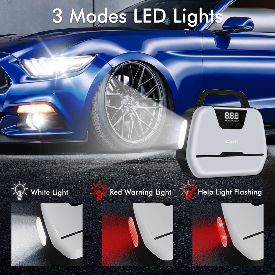 Tyre Inflator Air Compressor, Mains Tyre Inflator 240V, Easy Pump Air ...