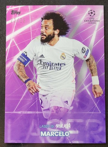 2021 Topps X Football Festival #/25 MARCELO PURPLE LASER SSP STEVE AOKI ...
