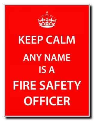 Fire Safety Officer Personalised Keep Calm Jumbo Magnet | eBay UK