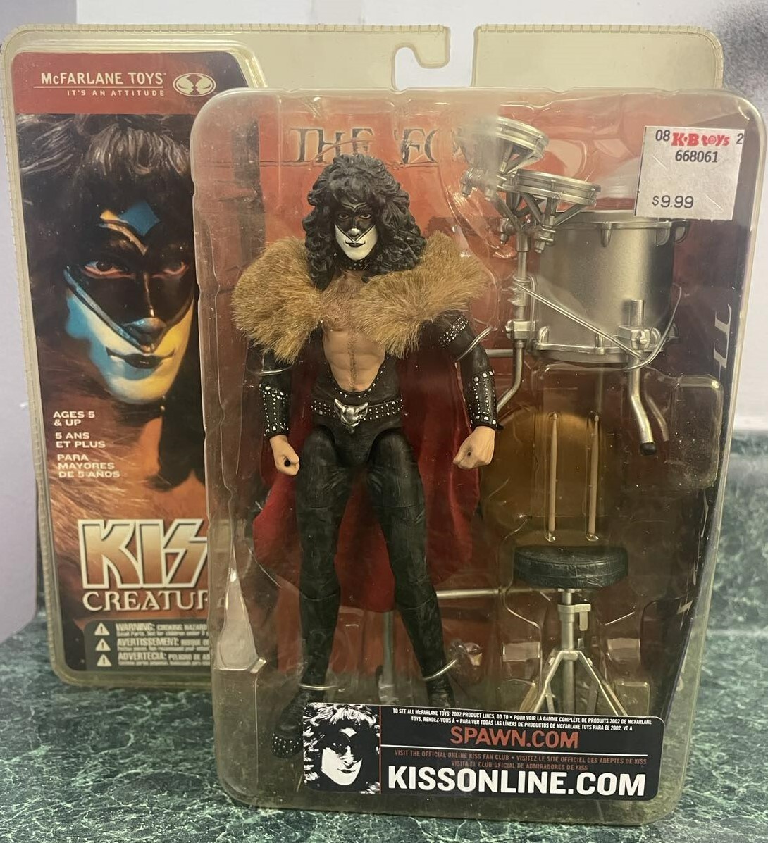 KISS Eric Carr "Creatures Of The Night" 2002 McFarlane Toys Action ...