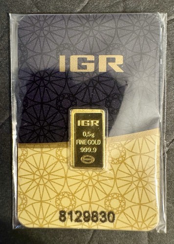 0.5 gram IGR Gold Bar - Istanbul Gold Refinery - 999.9 Fine in Sealed ...
