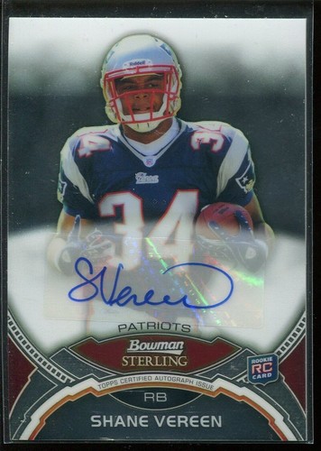 2011 Topps Bowman Sterling Auto Shane Vereen #BSA-SV New England ...