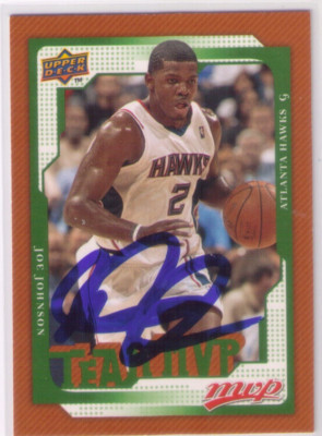 Joe Johnson Signed Autographed 2008-09 Upper Deck MVP Basketball #171 ...