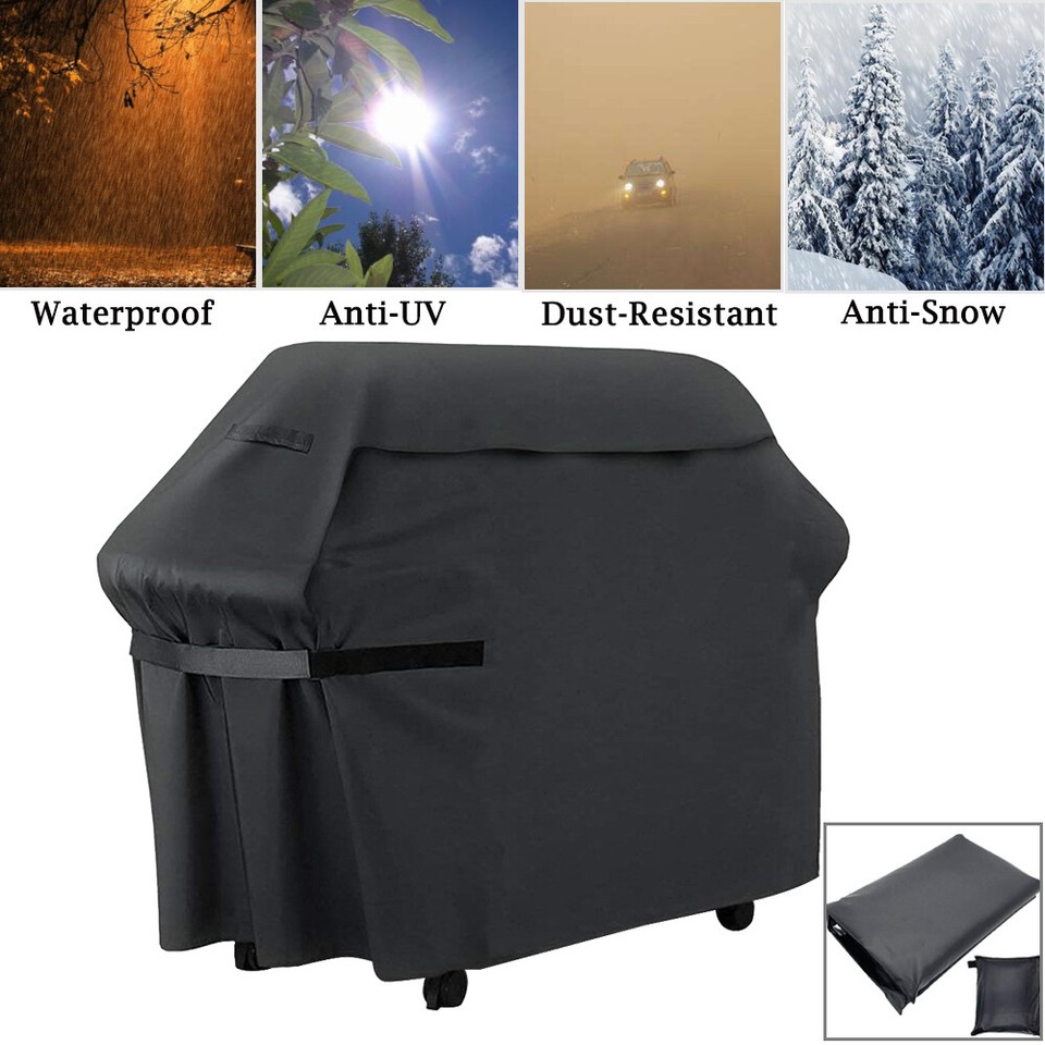 Heavy Duty BBQ Grill Cover Waterproof UV and Fade Resistant Gas Grill ...