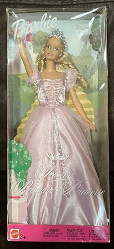 Princess Princesa Princesse Barbie Doll 2002 Mattel #56776-- New In Box ...