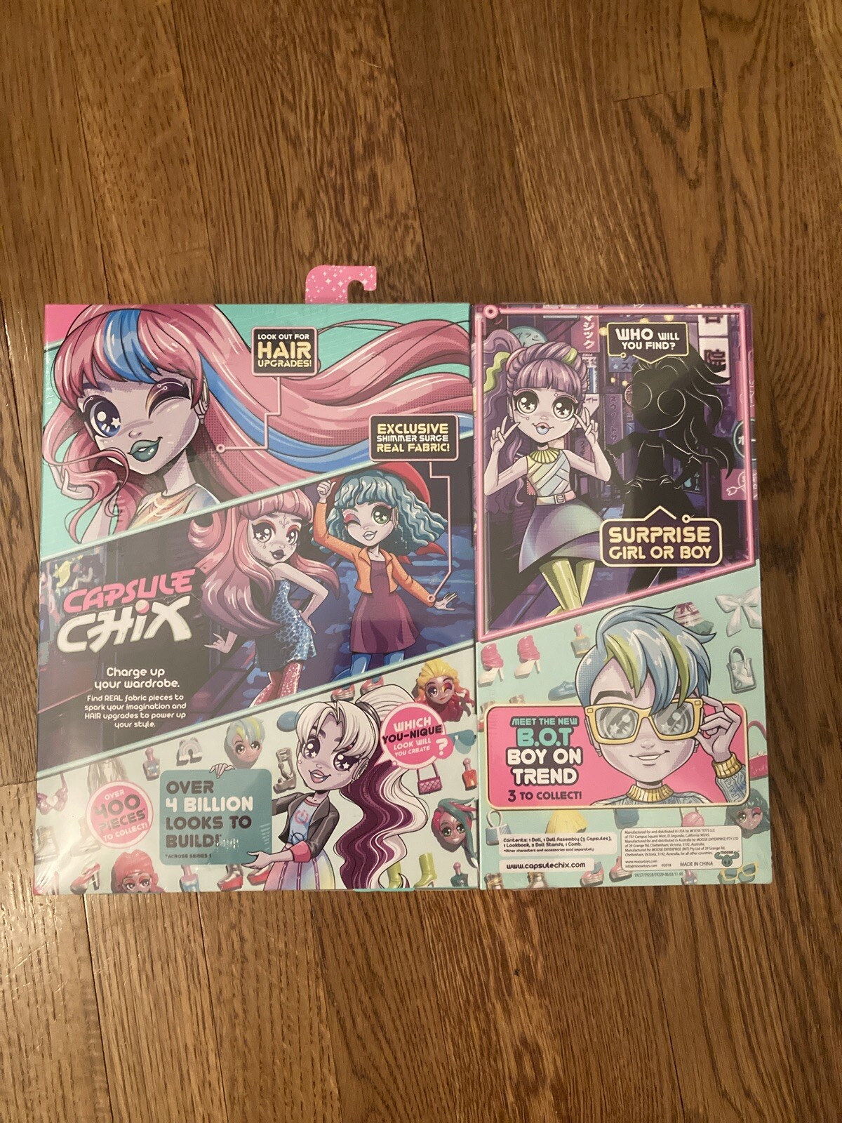 Capsule Chix Shimmer Surge 2 Pack, 4.5 inch Small Doll with Capsule ...