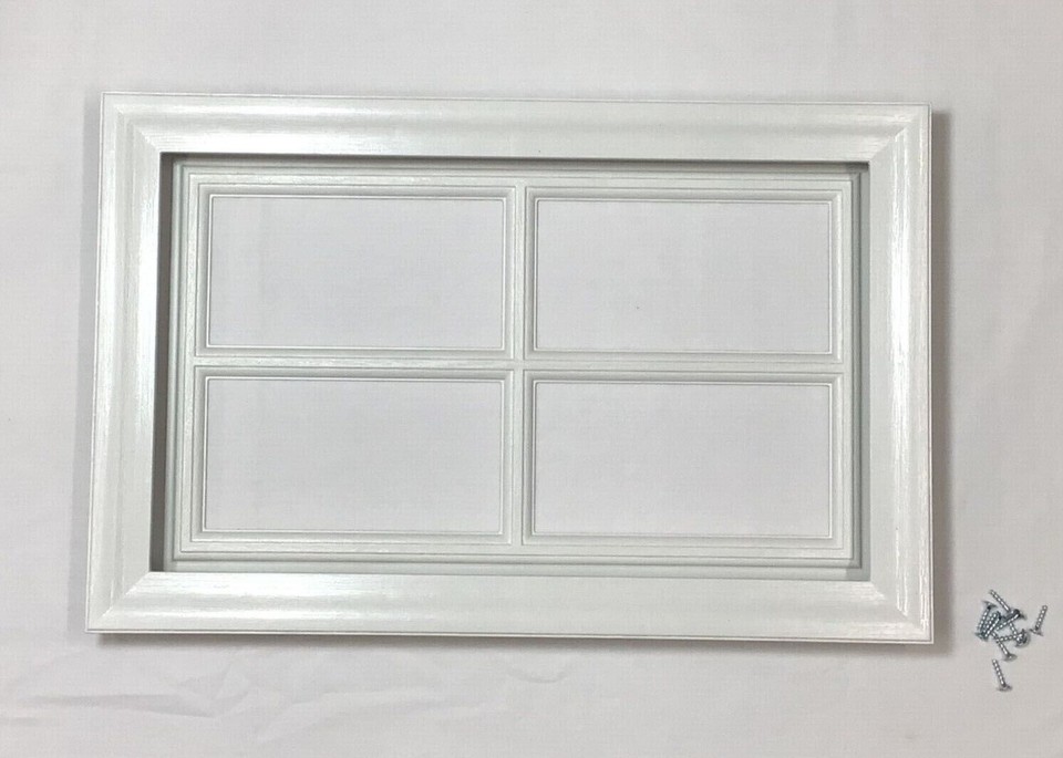 White Amarr Garage Door Window Kit Short Panel Frame Insert Grill Glass ...