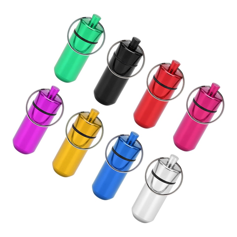 Waterproof Medicine Bottle Food Grade Aluminum Alloy Travel Pill Tube ...