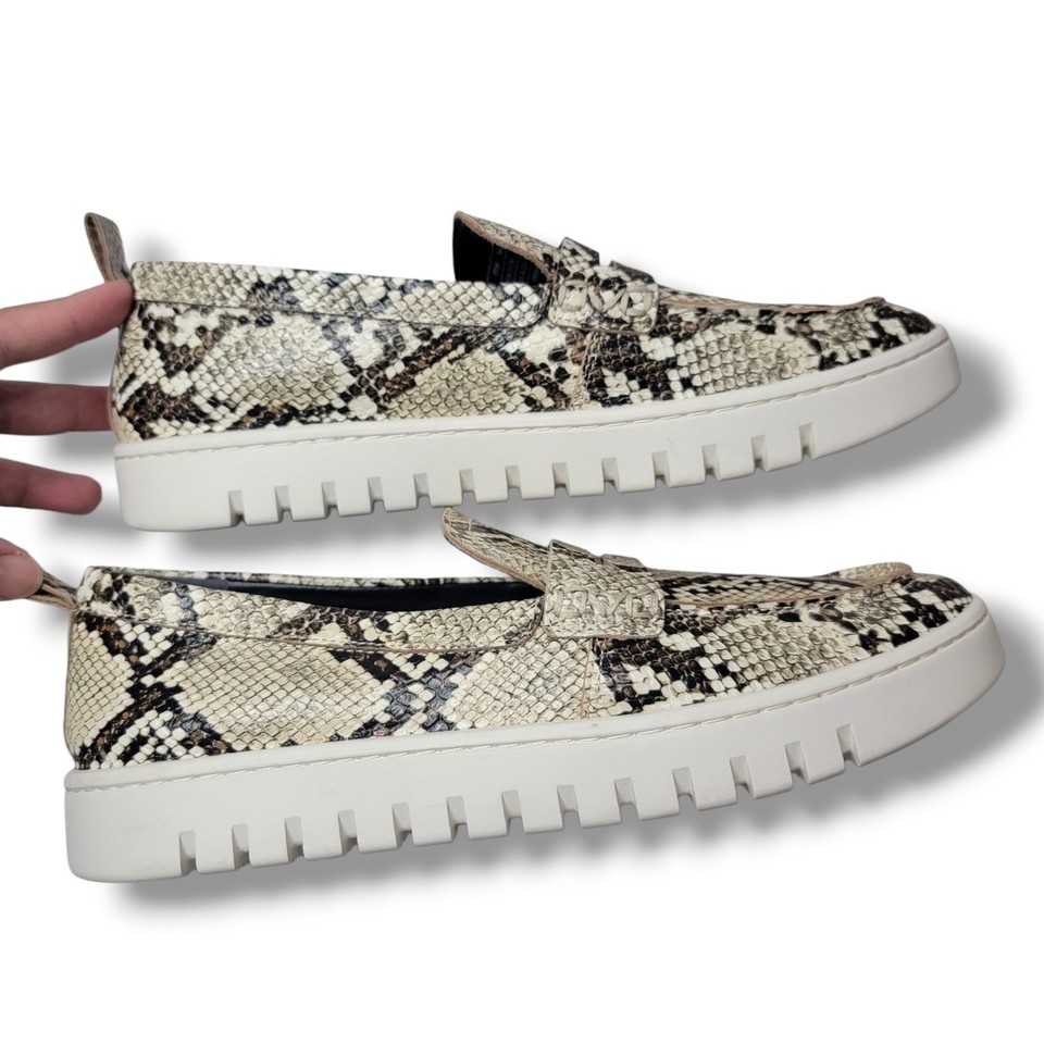 New Vionic Uptown Snake Print Penny Loafer Sneakers Casual Comfort ...
