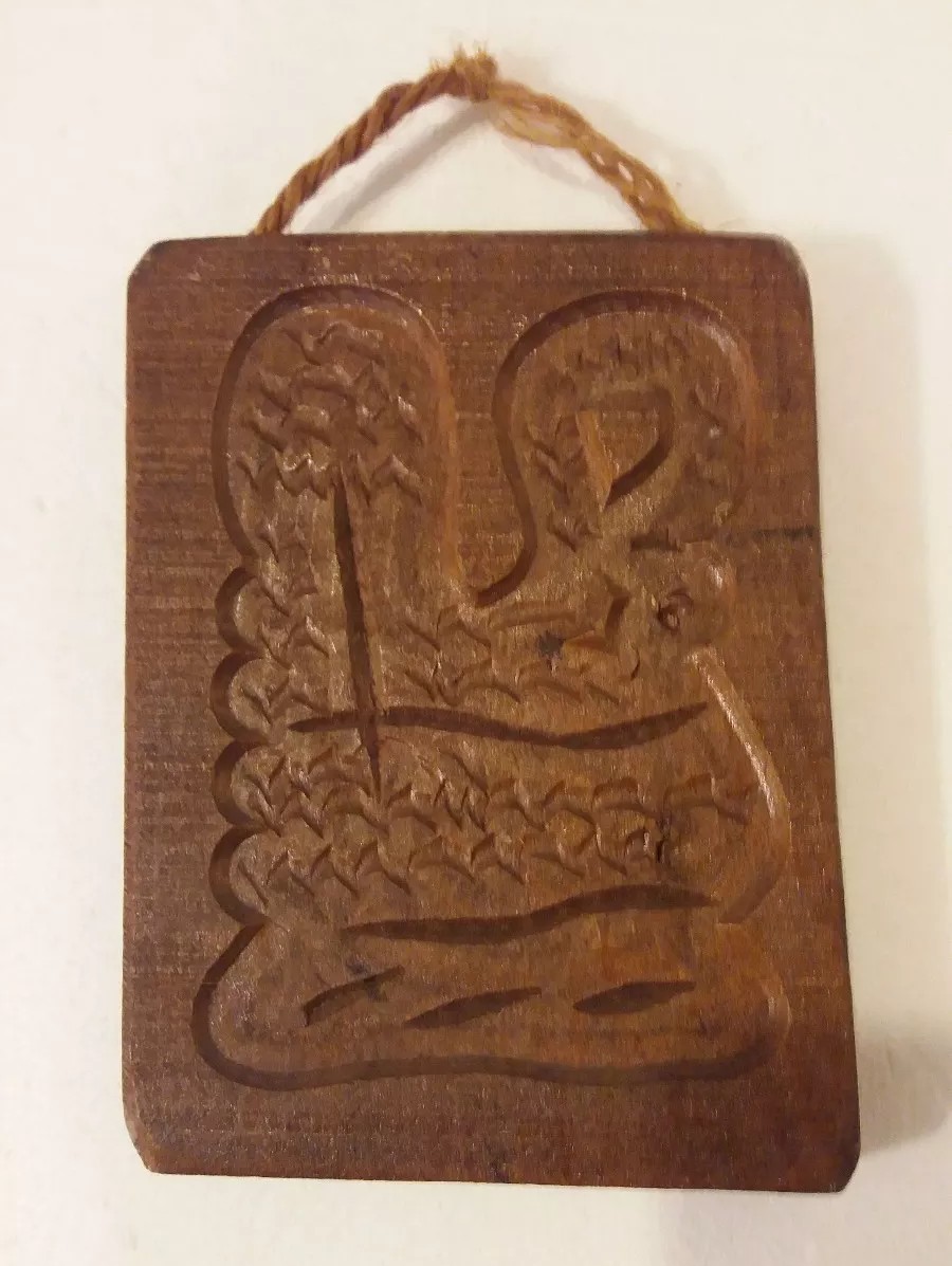 Antique 19th Century Carved Wood Gingerbread Cookie Mold Holland Dutch ...