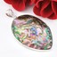 Sale Natural Oval Cut Abalone Shell Silver Necklace Pendant | eBay