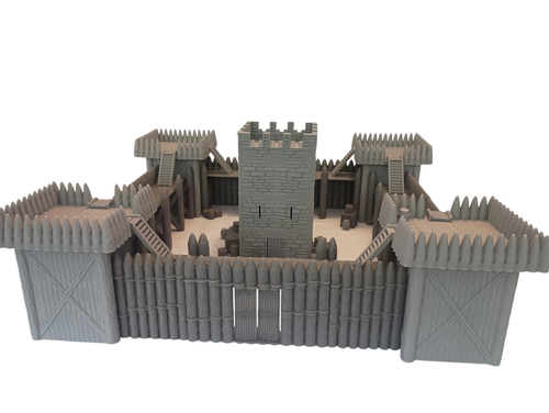 3D Printed Fantasy Modular Fort System Motte and Bailey Style (28mm ...