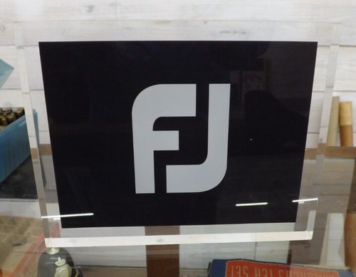 FJ FOOTJOY STORE DISPLAY COUNTER SIGN Titleist Golf Clothing Shirts ...