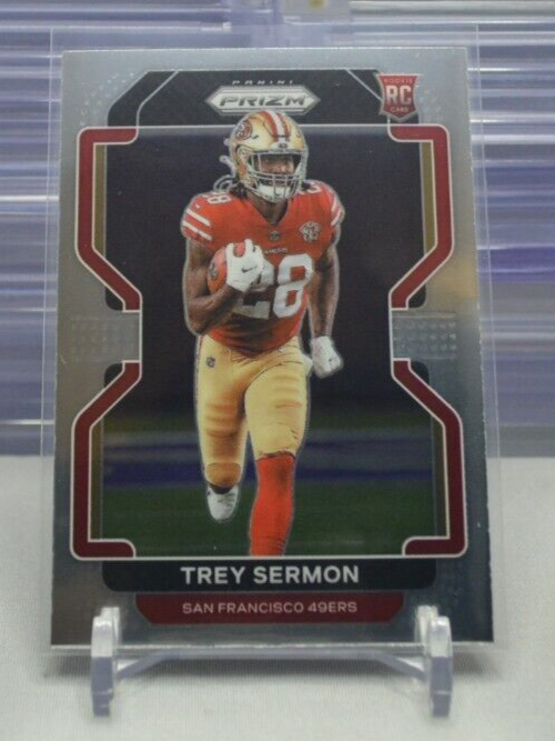 Trey Sermon 2021 NFL Panini Prizm Base Rookie Card RC #354 49ers 1-D | eBay