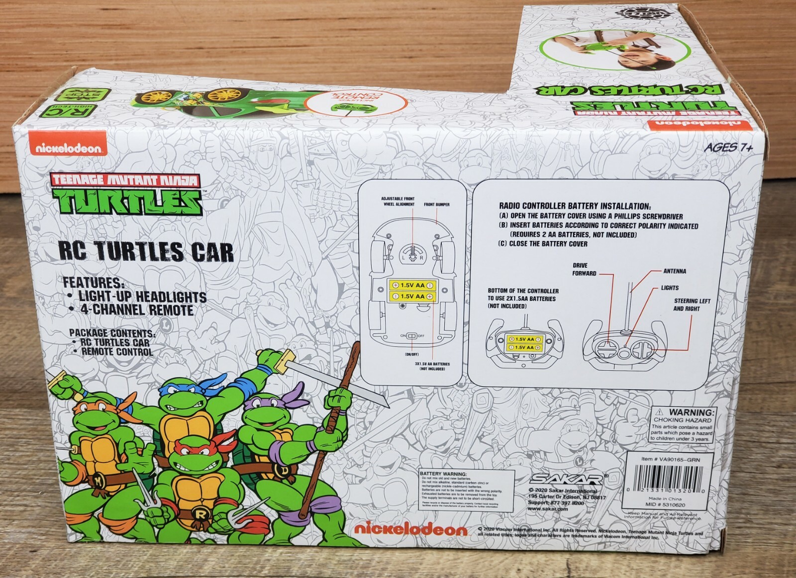 TMNT Teenage Mutant Ninja Turtles Remote Control RC Car Turtle ...
