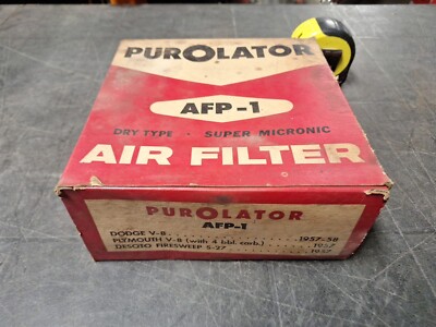 Purolator AFP-1 Air Filter 1957-58 Dodge V8 DeSoto 1957 Plymouth ...