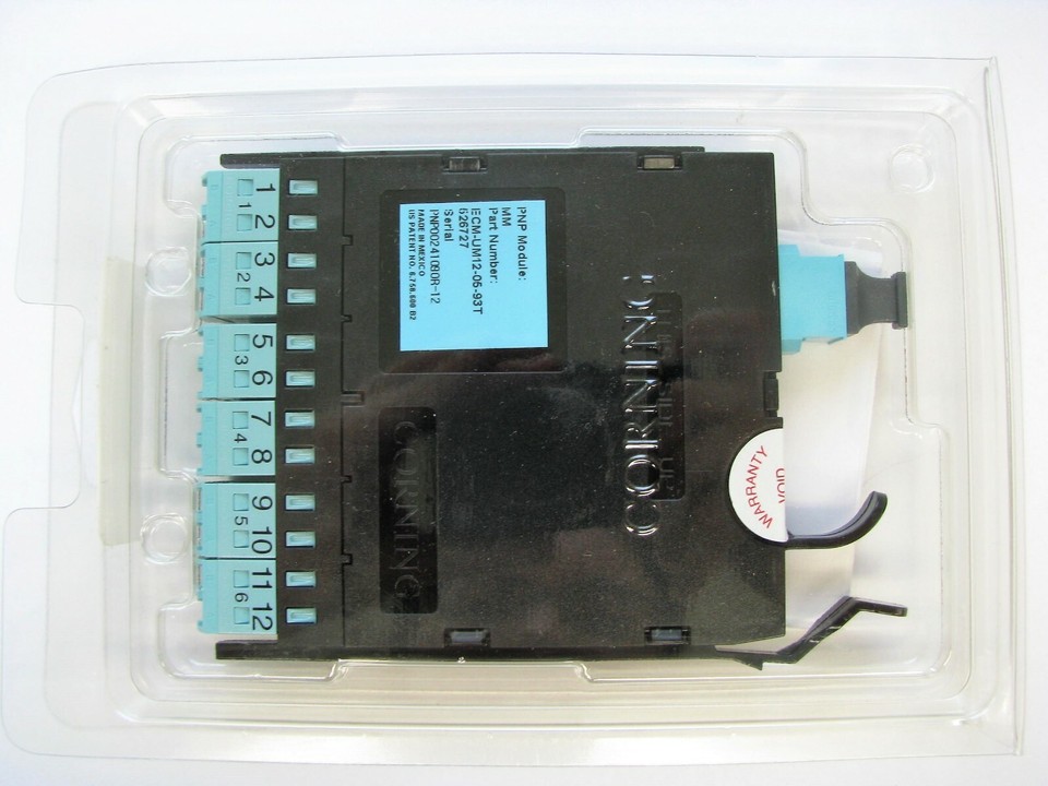 Corning ECM-UM12-05-93T Edge Module LC Duplex to MTP 50 um Multimode ...